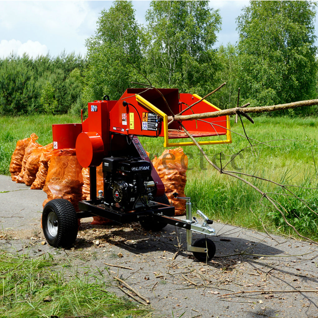 Dragon Standard RS-120 4 M Holzhacker mit Benzinmotor und Off Roadfahr